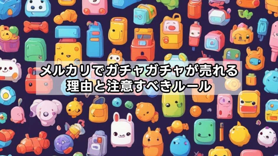 メルカリでガチャガチャは売れる？出品のコツと注意点を徹底解説！ | 買取ジャーナル｜お得な売却情報を発信！