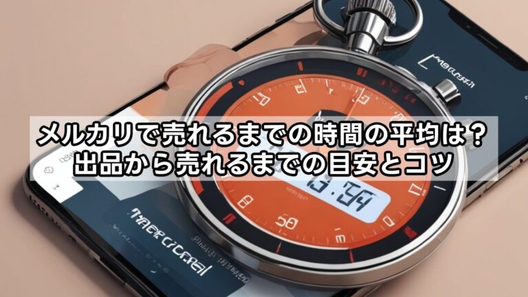 メルカリで売れるまでの時間の平均は？出品から売れるまでの目安とコツ | 買取ジャーナル｜お得な売却情報を発信！